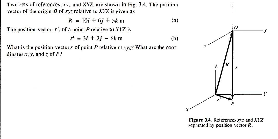Solved ( Two sets of references, .nz and XYZ. arc shown in | Chegg.com