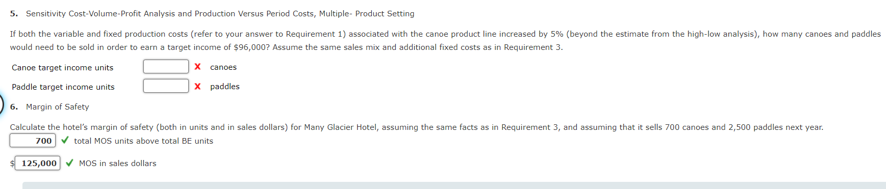 Solved Units for income = (Target income/ ﻿unit contribution | Chegg.com