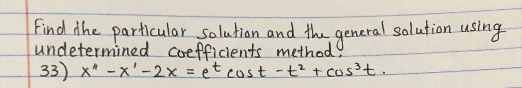 Solved Find the particular solution and the general solution | Chegg.com