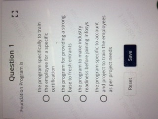 Solved Foundation Program isthe program specifically to | Chegg.com