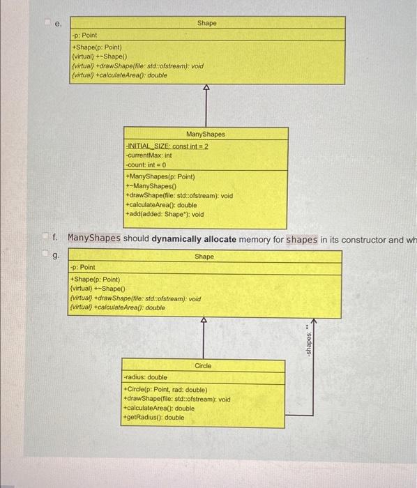 Solved Below are the header files to some classes. Assuming | Chegg.com