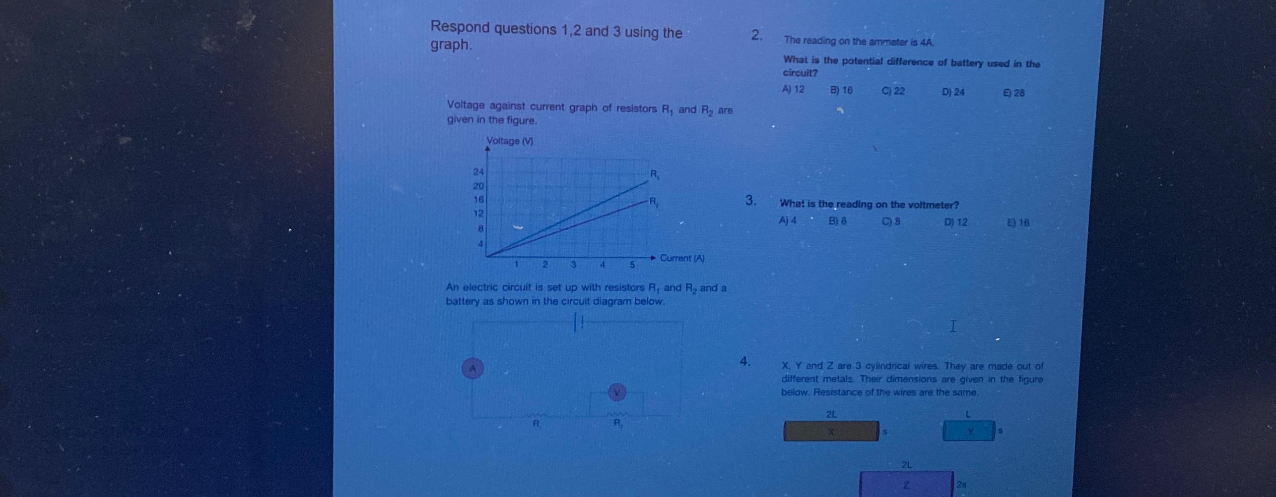 Solved Respond Questions 1 2 ﻿and 3 ﻿using The Graph Voltage