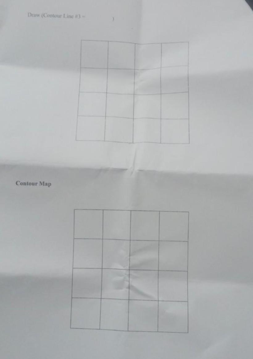 Solved - Write Elevation on the gridExperiment 4: Contour | Chegg.com
