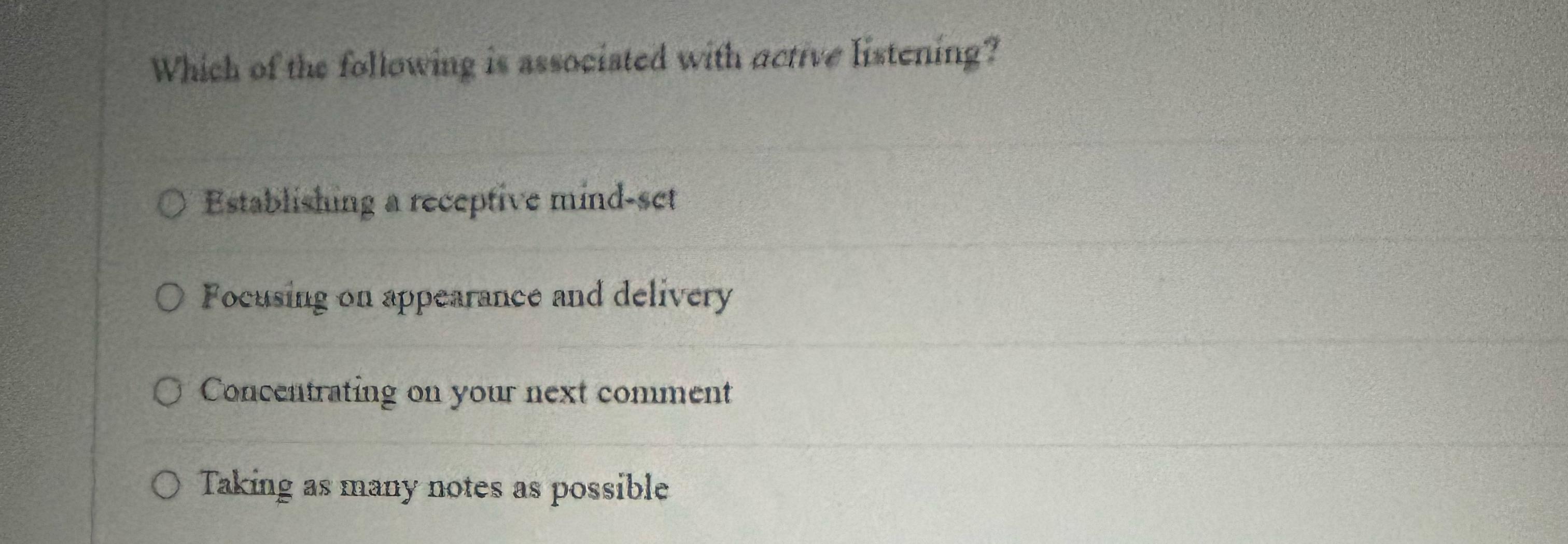 Solved Which of the following is assaciated with active | Chegg.com