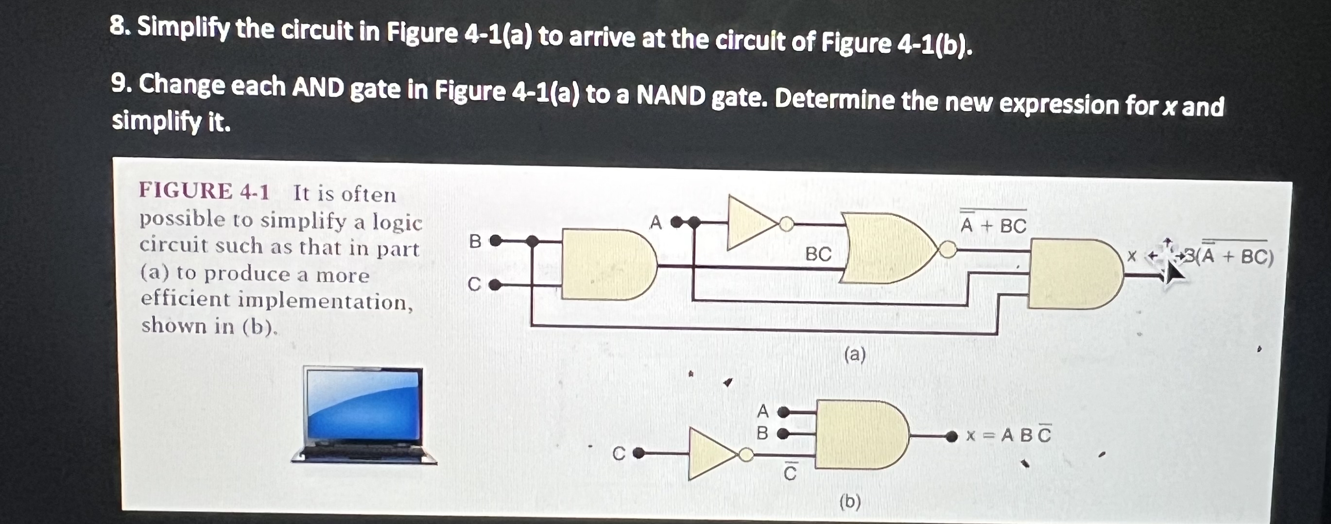 Solved Simplify the circuit in Figure 4-1(a) ﻿to arrive at | Chegg.com