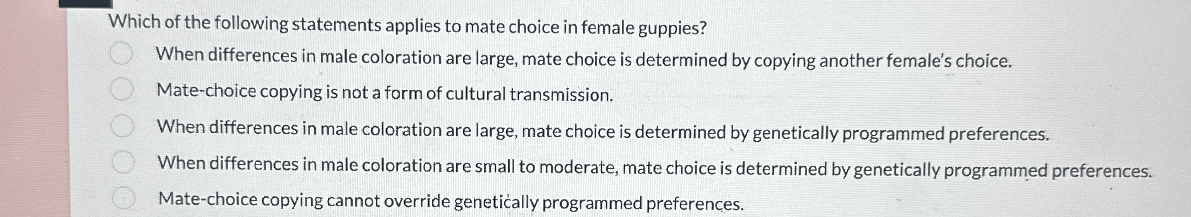 Solved Which of the following statements applies to mate | Chegg.com