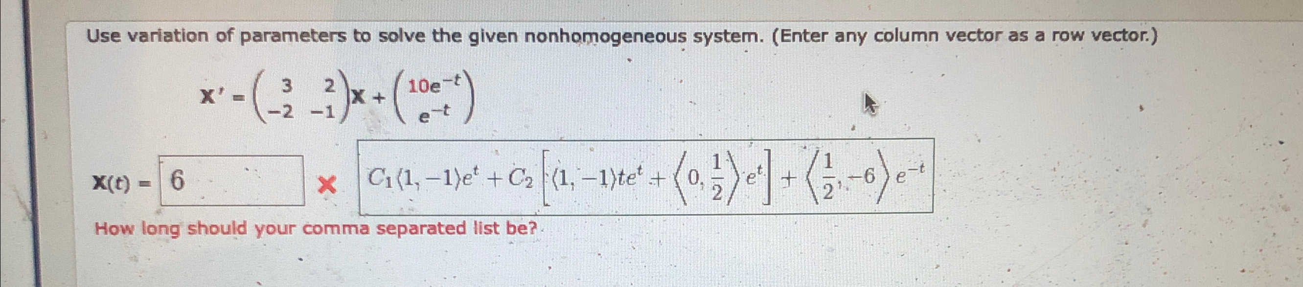 How to solve Use variation of parameters to solve the | Chegg.com