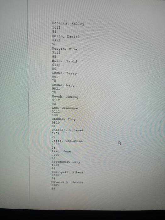 Solved Write a program that will load data from a data file | Chegg.com