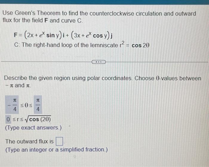 Solved Use Green's Theorem to find the counterclockwise | Chegg.com