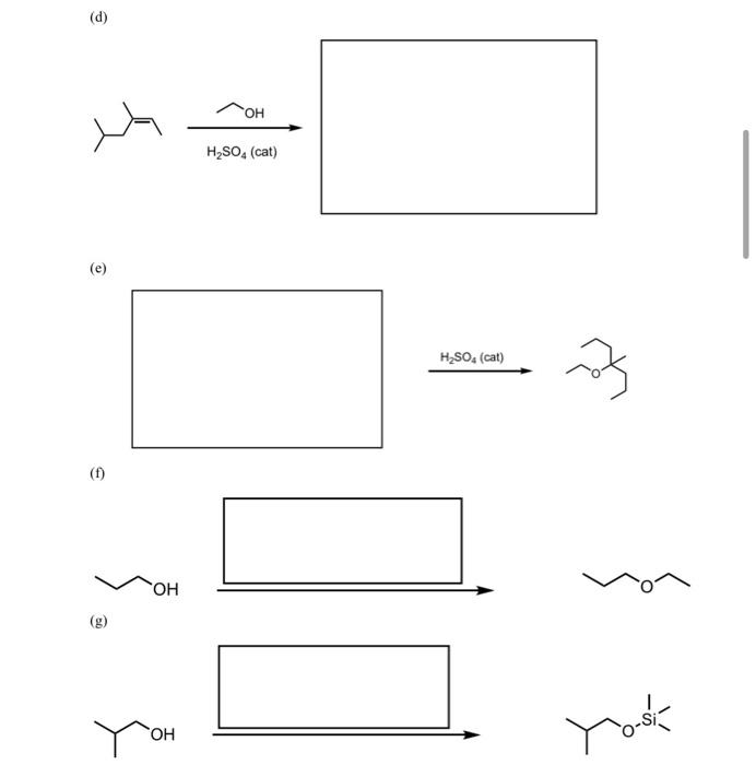Solved 1) Fill in the missing reactant, reagent, or product | Chegg.com