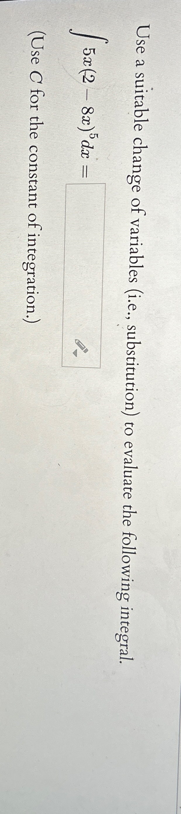 Solved Use a suitable change of variables (i.e., | Chegg.com