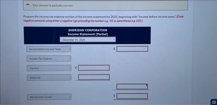Solved Compute pretax financial income for 2025. Pretax | Chegg.com