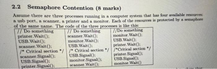Solved a) use resources allocation graph to show that a | Chegg.com