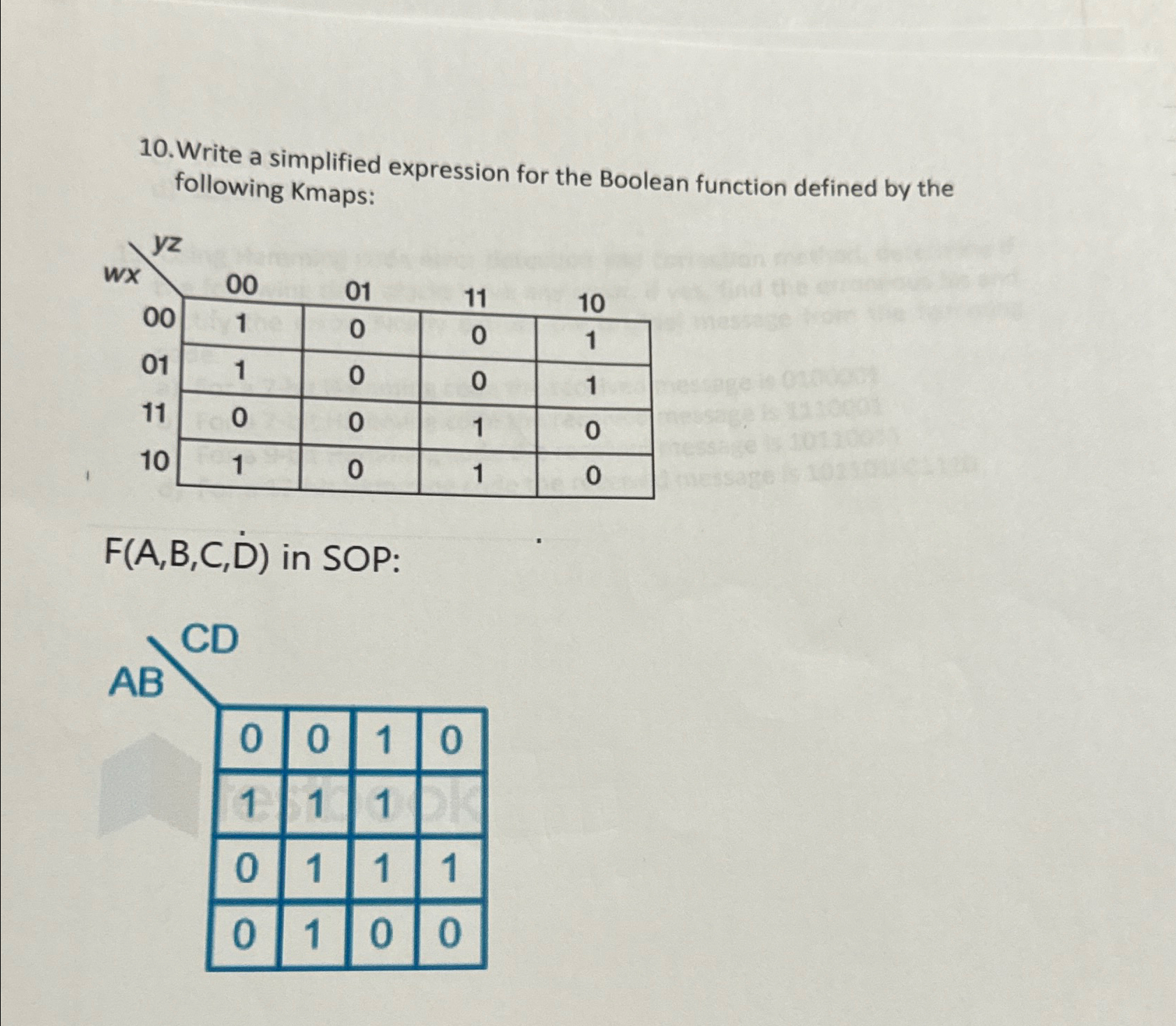 Write a simplified expression for the Boolean | Chegg.com