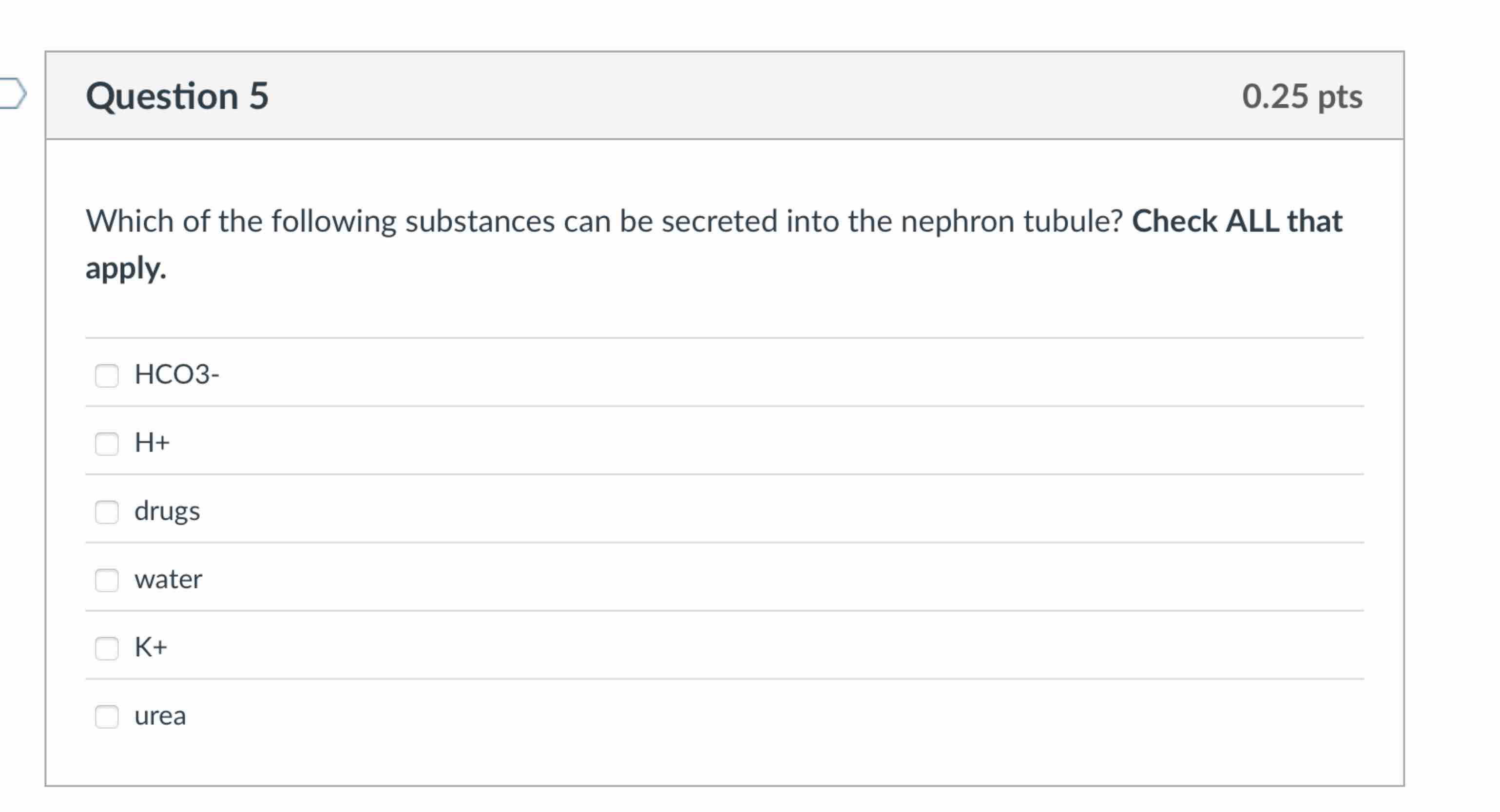 Solved Question 5Which of the following substances can be | Chegg.com