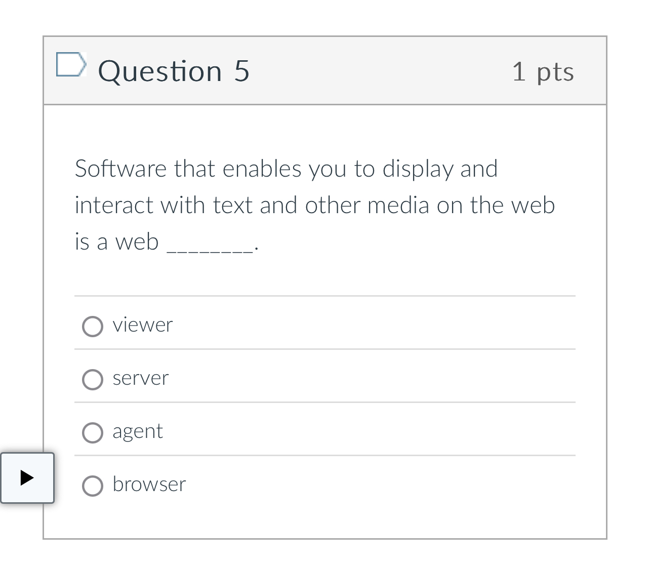 Solved Question 51 ﻿ptsSoftware that enables you to display | Chegg.com