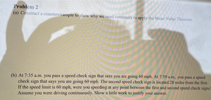 Solved Problem 2 (a) Construct a counterexample to show why | Chegg.com