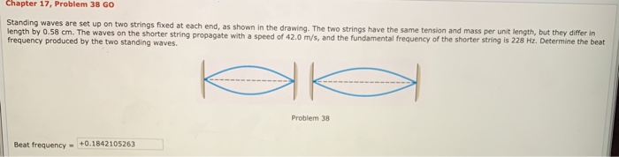 Solved Standing waves are set up on two strings fixed at | Chegg.com