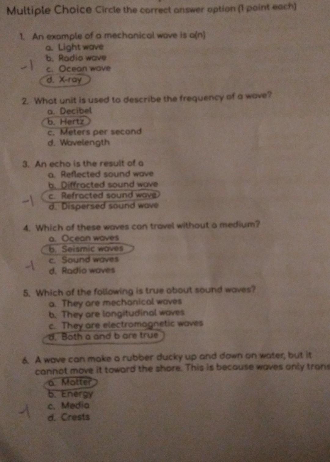 Solved Multiple Choice Circle the correct answer option (1 | Chegg.com