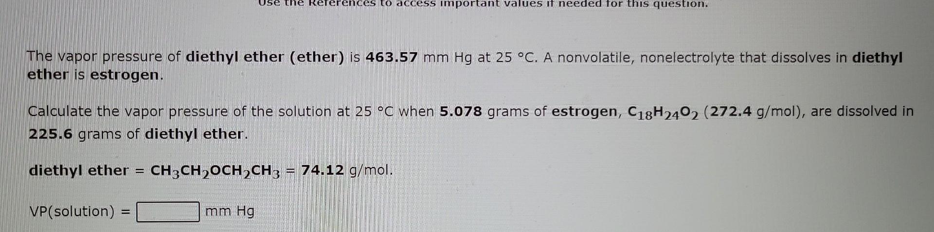 Solved Vapor Pressure Lowering The vapor pressure of a pure | Chegg.com