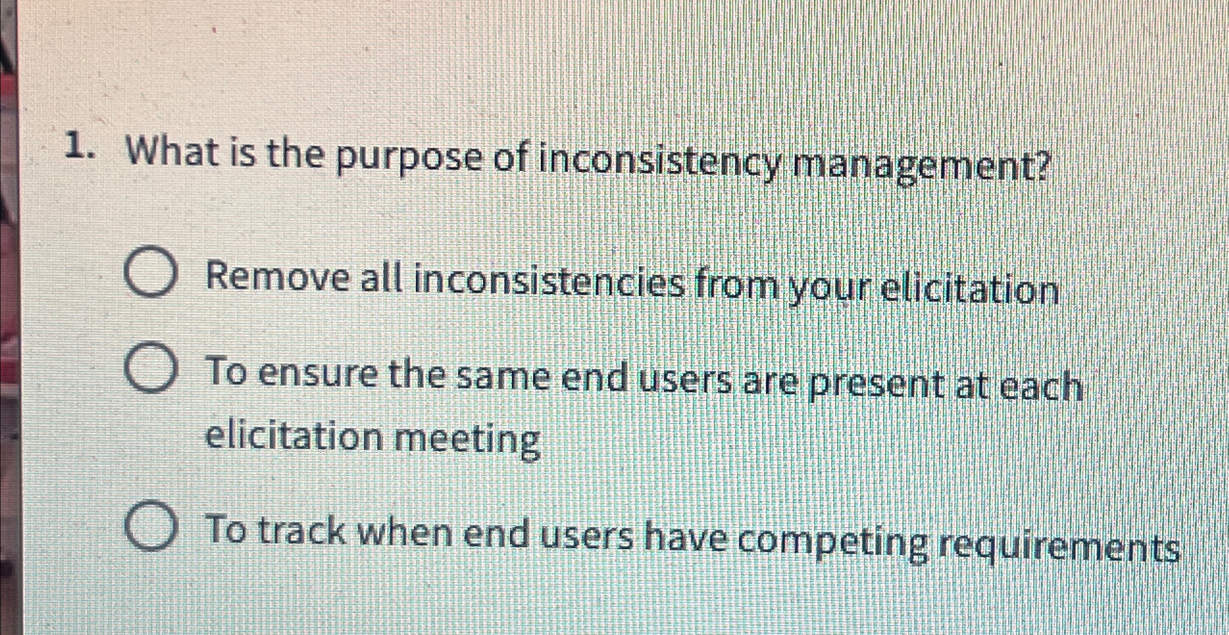 Solved What is the purpose of inconsistency | Chegg.com