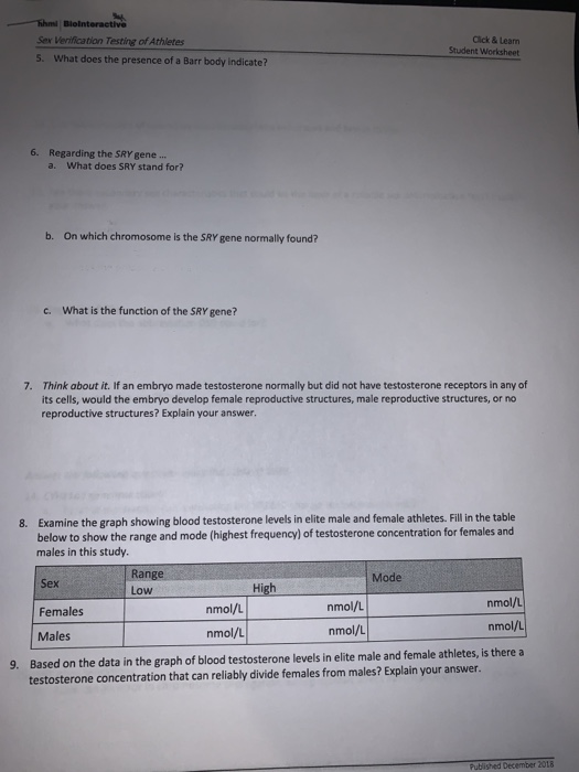Solved What Evidence Provided Supports The Claim That A
