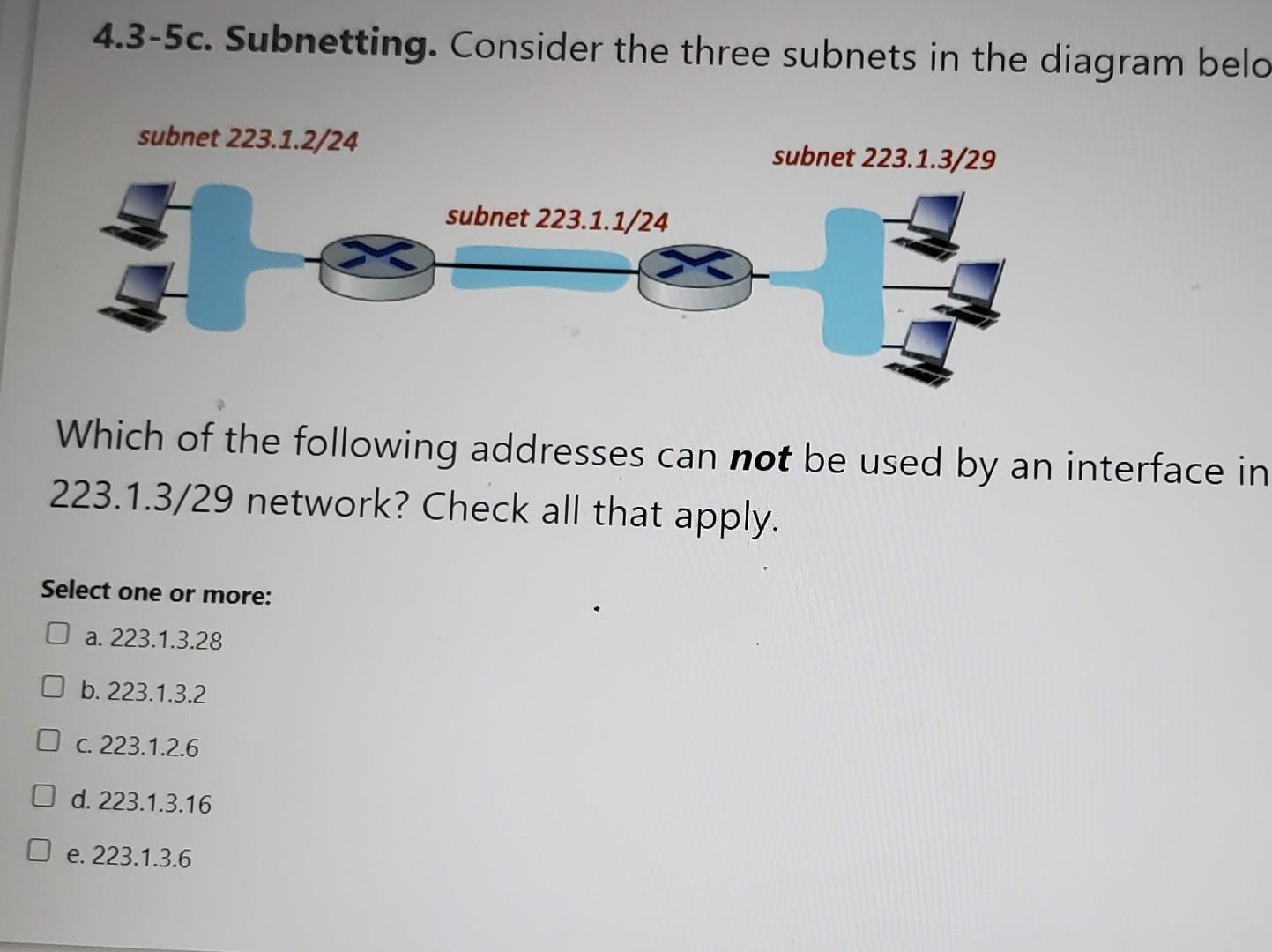 Solved Consider the three subnets in the diagram below: | Chegg.com Solved Consider the three subnets in the diagram below: | Chegg.com