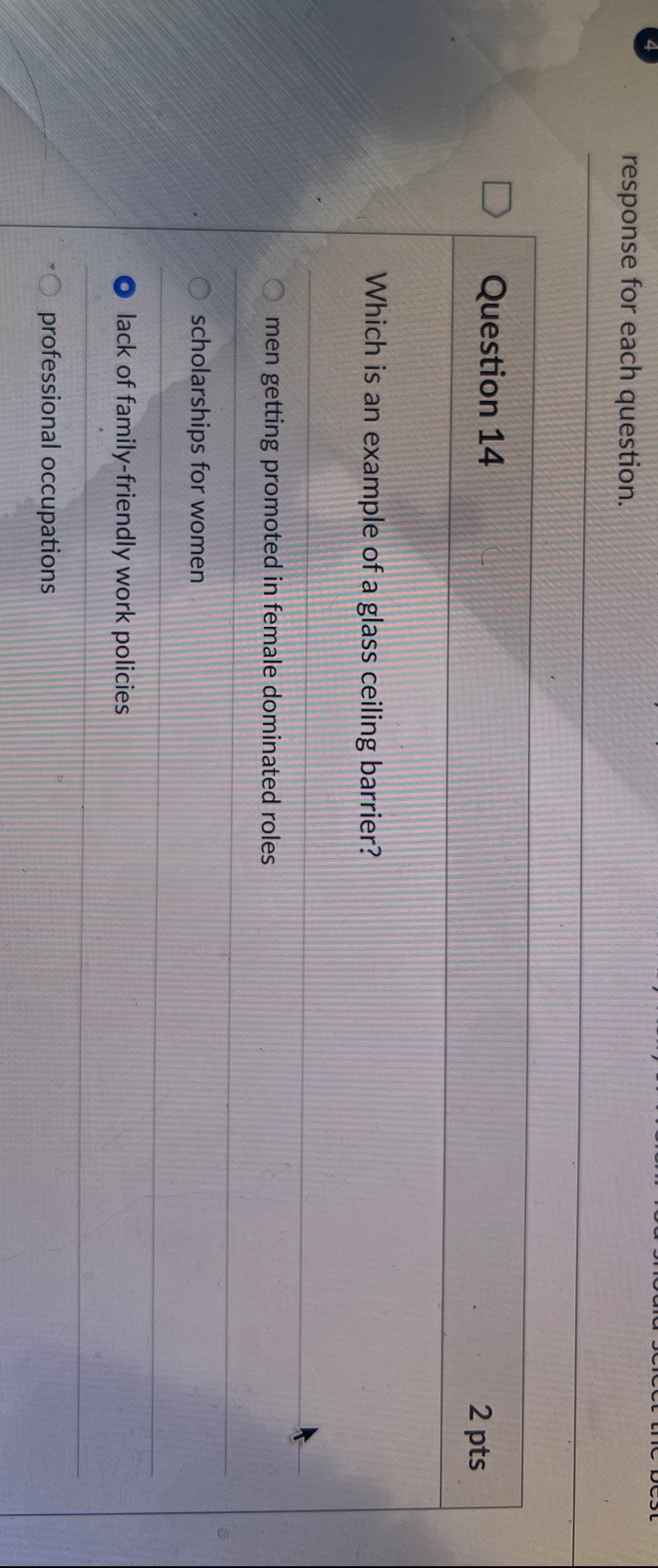 Solved response for each question.Question 142 ptsWhich is | Chegg.com Solved response for each question.Question 142 ptsWhich is | Chegg.com