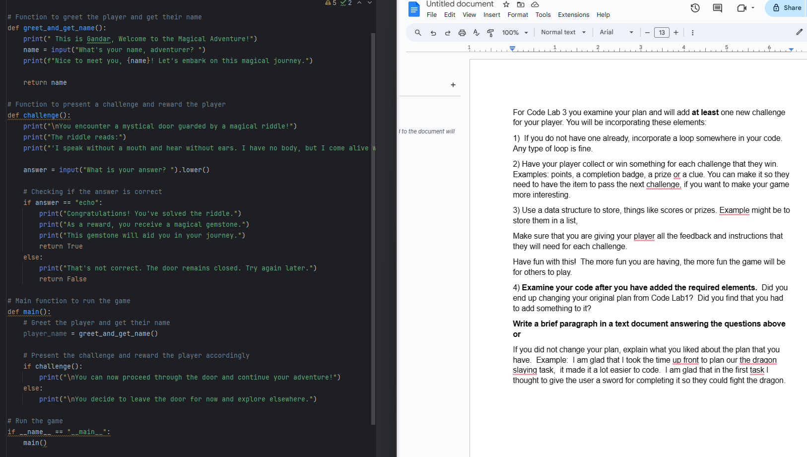Solved For Code Lab 3 ﻿you examine your plan and will add at | Chegg.com