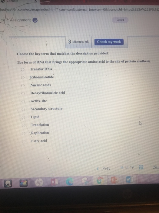 Solved the form of rna that bring the appropiate amino acud | Chegg.com