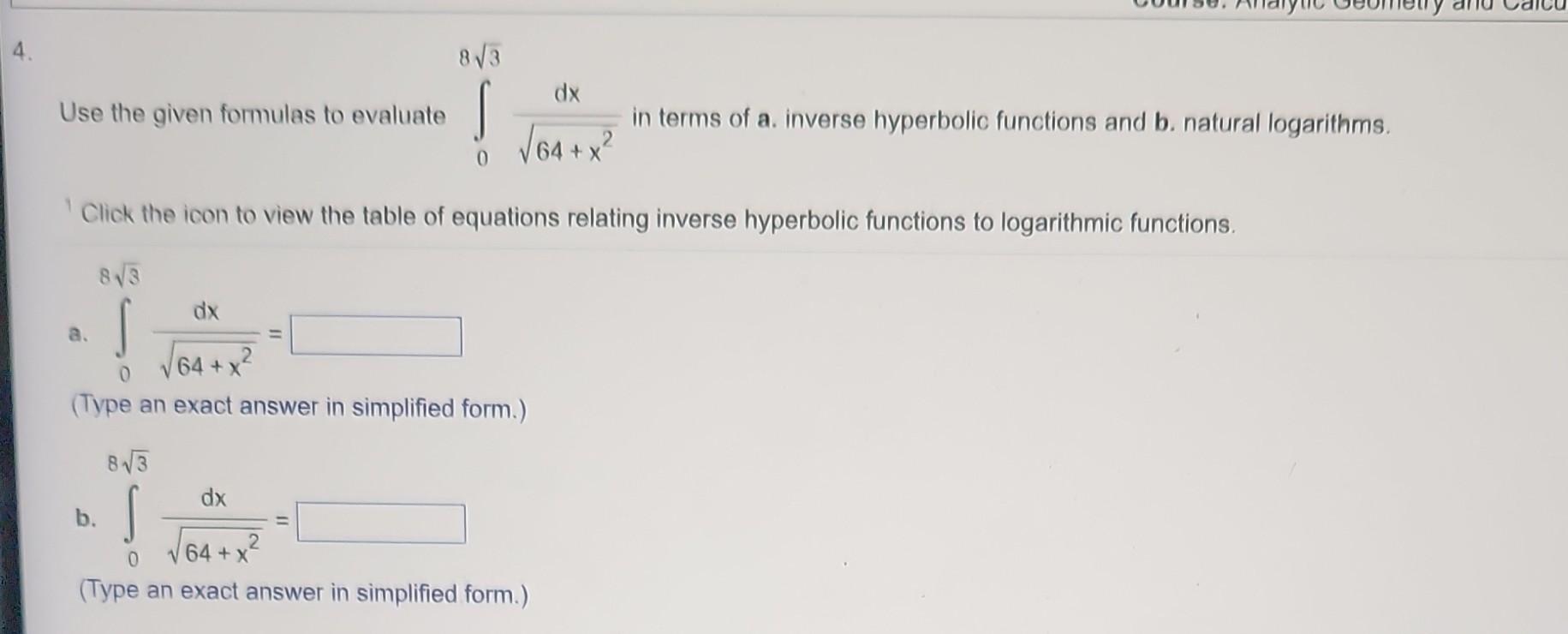 Solved question 4 section. 8,8 questions. find a and b a. | Chegg.com