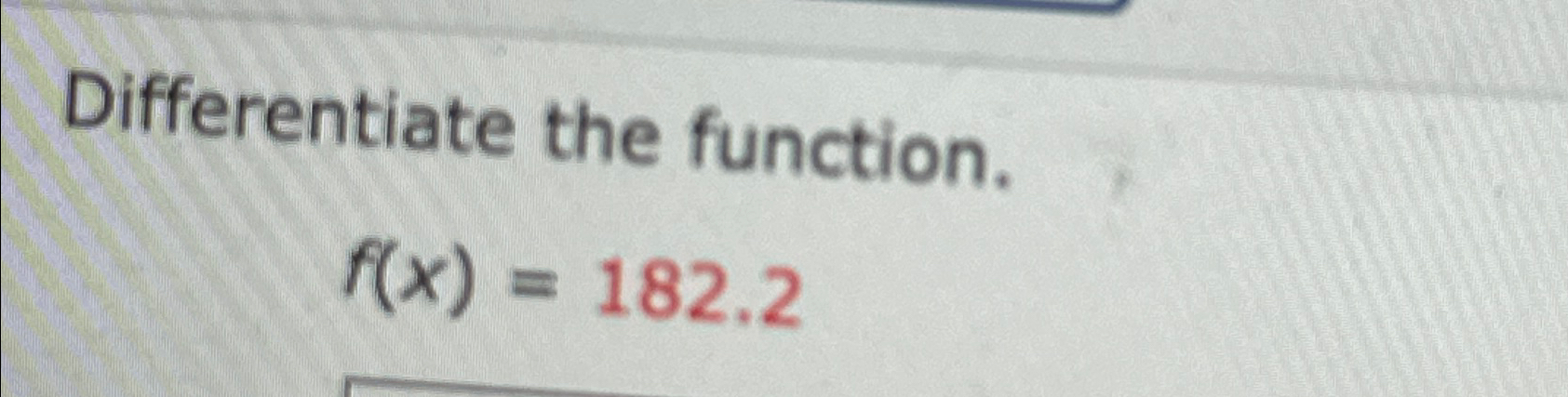 Solved Differentiate The Functionfx1822 