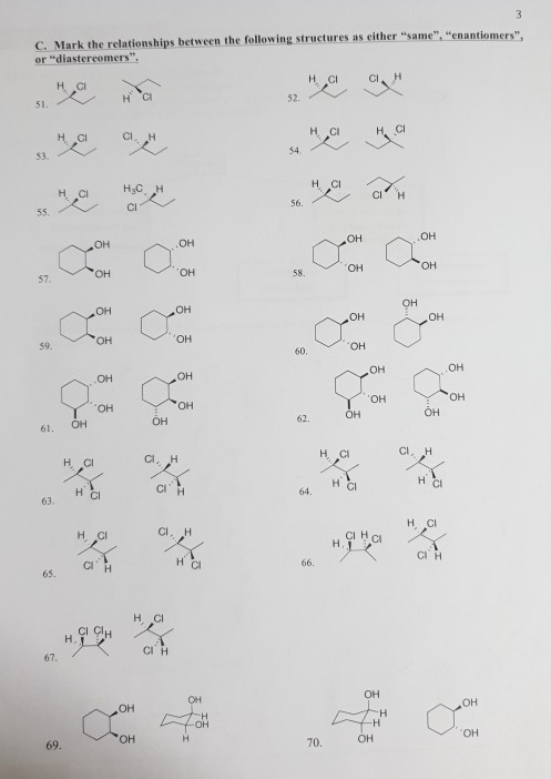Solved Organic Chemistry I Test 2 Extra Stereochemistry | Chegg.com