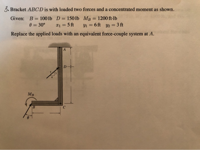 Solved 1. Use the three-force-body principle to determine | Chegg.com