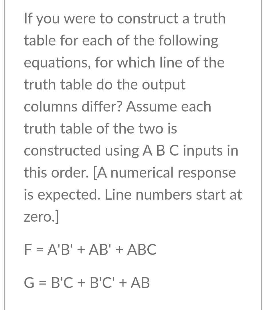 Solved If you were to construct a truth table for each of | Chegg.com