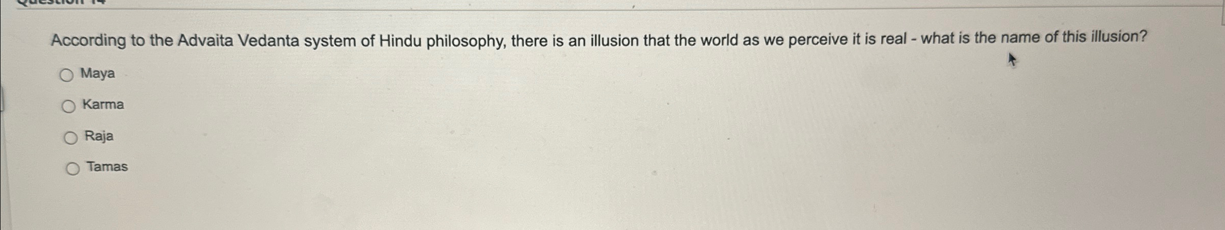 Solved According to the Advaita Vedanta system of Hindu | Chegg.com