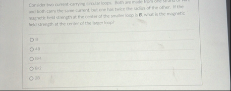 Solved Consider two current-carrying circular loops. Both | Chegg.com