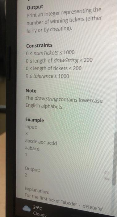 Solved The Cytes Lottery is the biggest lottery in the | Chegg.com