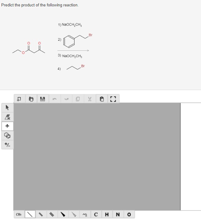 Solved Predict the product of the following reaction. | Chegg.com