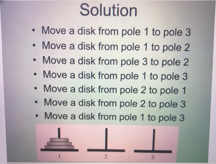 Solved having difficulty with this problem! Towers of hanoi | Chegg.com