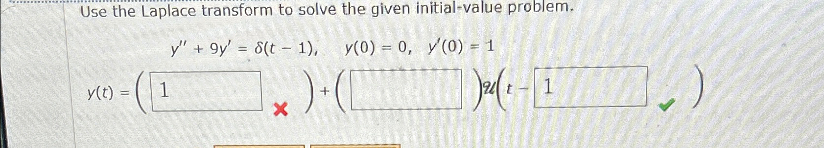 Solved Use the Laplace transform to solve the given | Chegg.com
