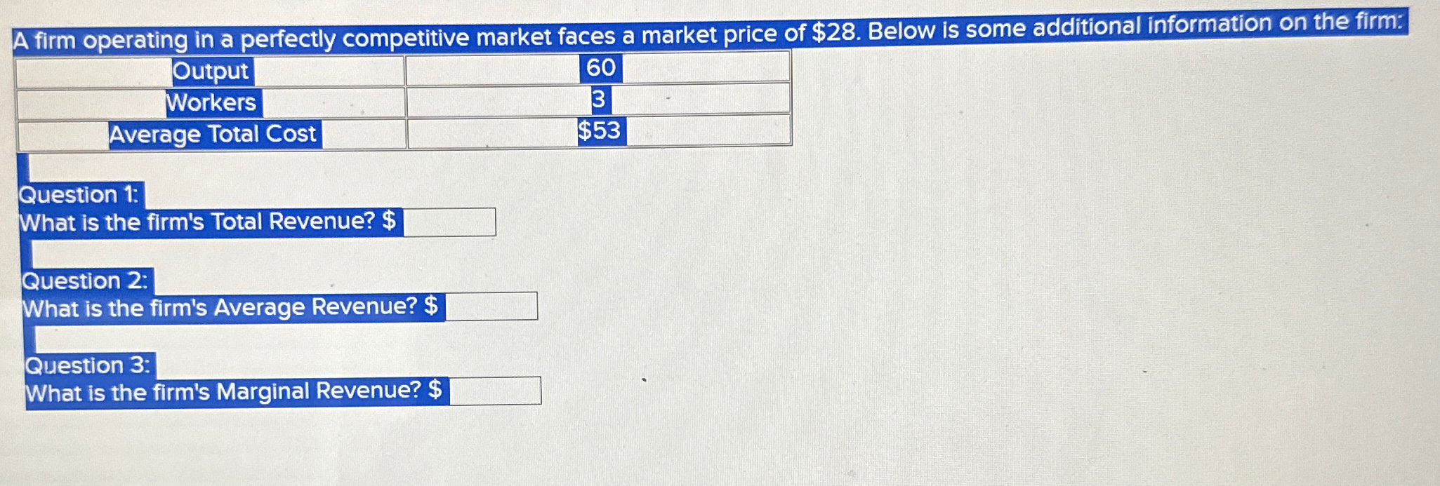 Solved A firm operating in a perfectly competitive market | Chegg.com