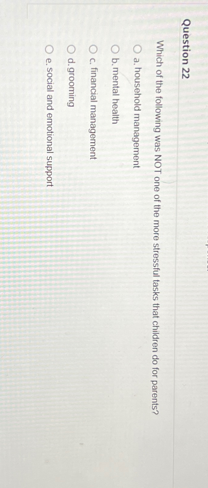 Solved Question 22Which of the following was NOT one of the | Chegg.com