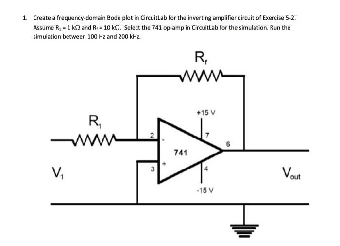 Solved Create a frequency-domain Bode plot in CircuitLab for | Chegg.com