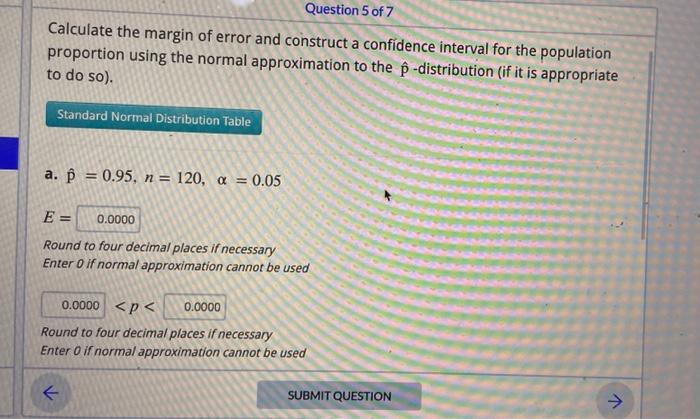 Solved Calculate the margin of error and construct a | Chegg.com