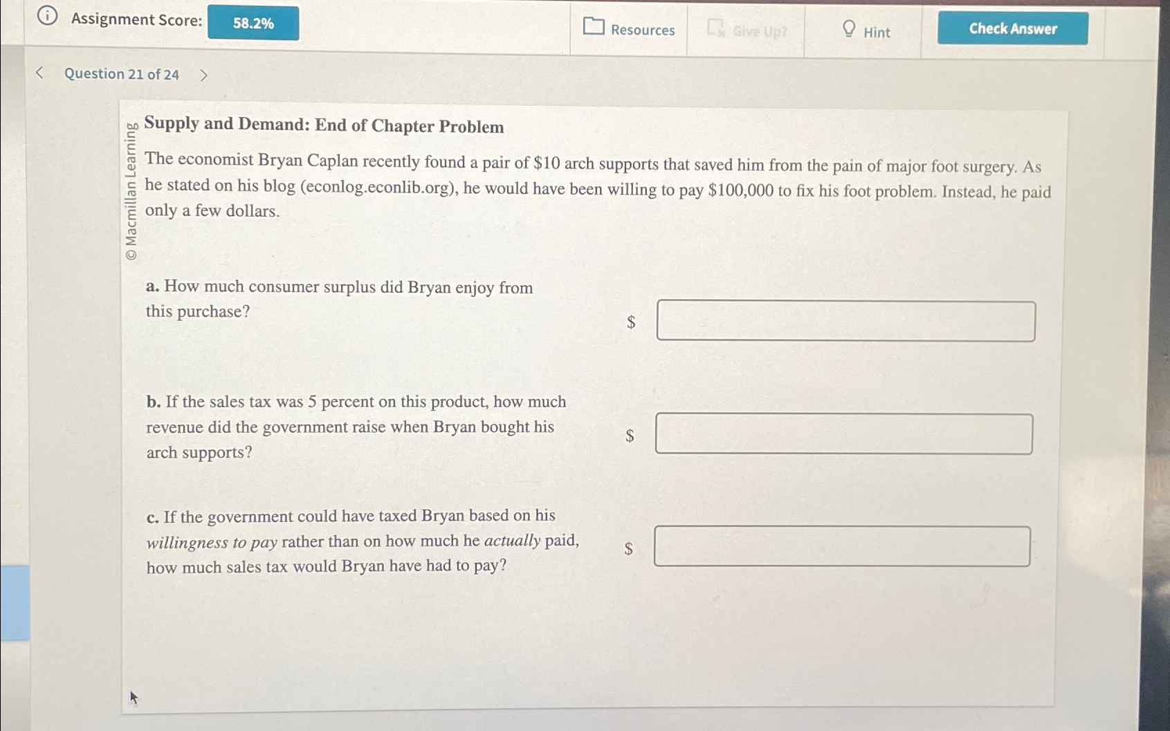 Solved Assignment Score:ResourcesGive Up?HintQuestion 21 ﻿of | Chegg.com