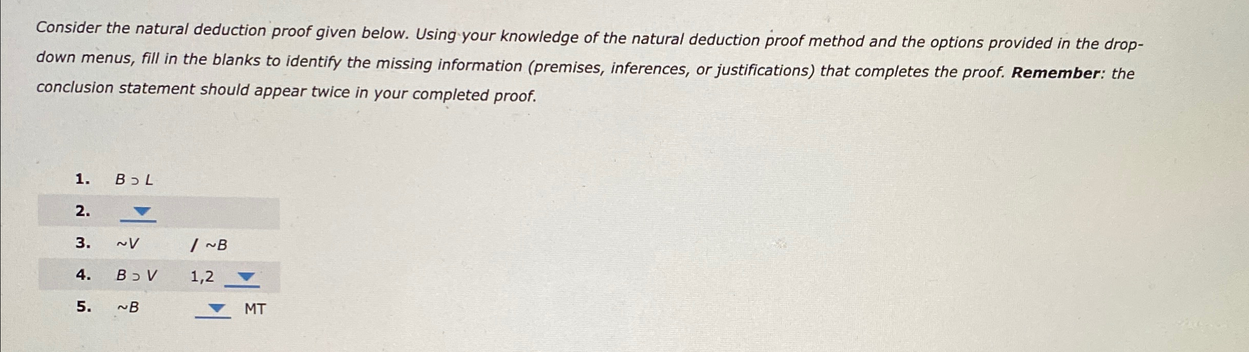 Solved Consider the natural deduction proof given below. | Chegg.com