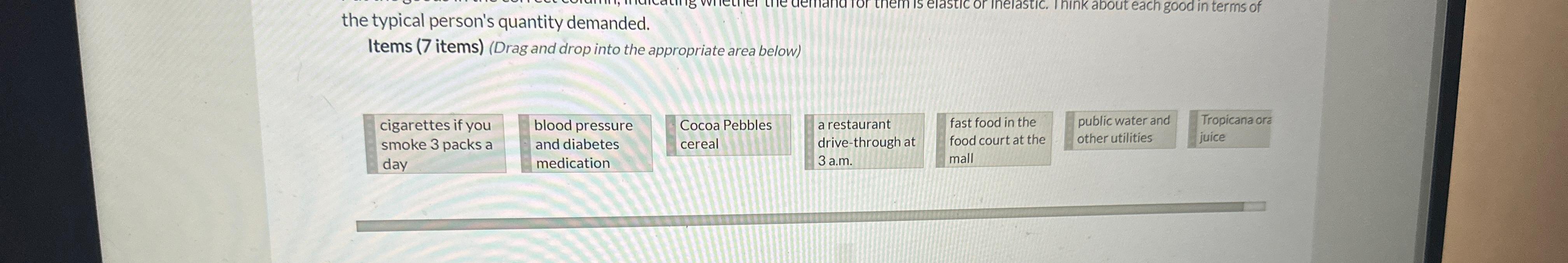 Solved the typical person's quantity demanded.Items (7 | Chegg.com