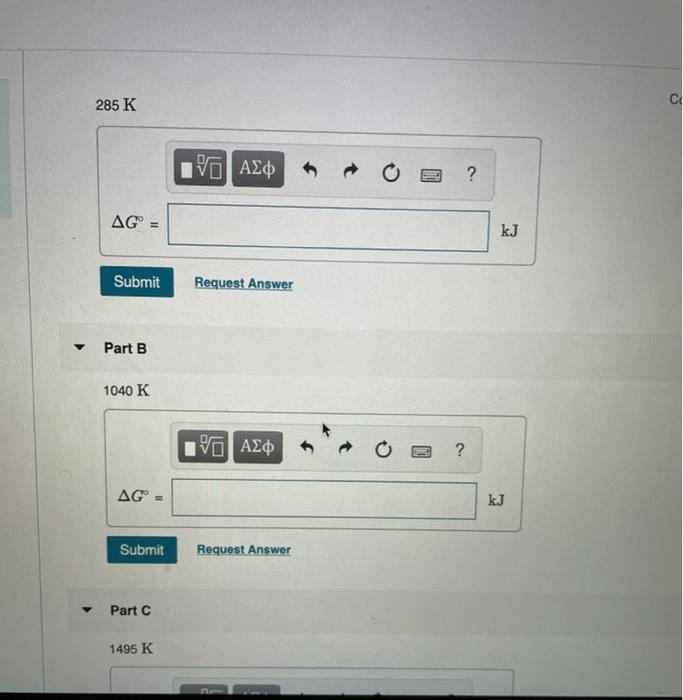 Solved Consider the following reaction: CaCO3 (s) + Cao (s) | Chegg.com