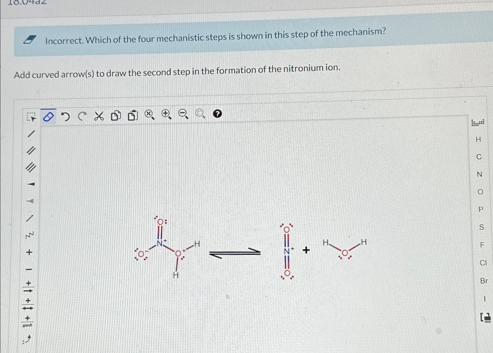 Solved Add curved arrow(s) ﻿to draw step 1 ﻿of the | Chegg.com